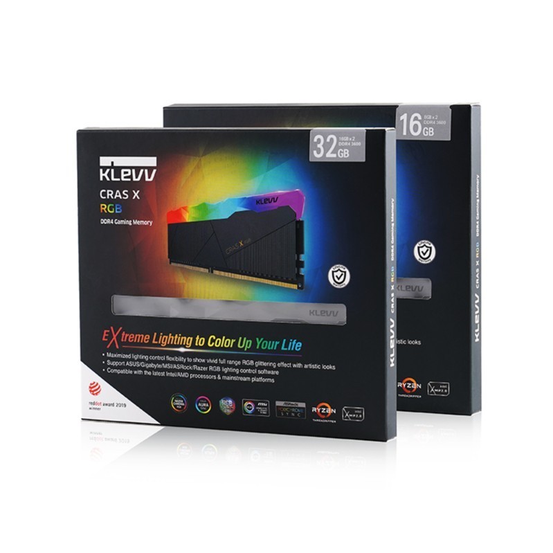 Jual KLEVV RAM DDR4 CRAS X RGB Kit Memory 16GB,(PC28800) 3600Mhz16GB ...