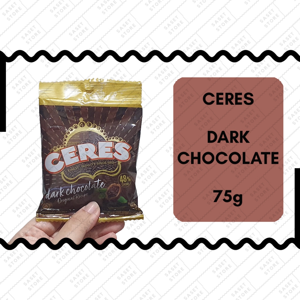 Jual Ceres Dark Chocolate 75g Sachet Cokelat Meses 48% Cocoa | Shopee ...