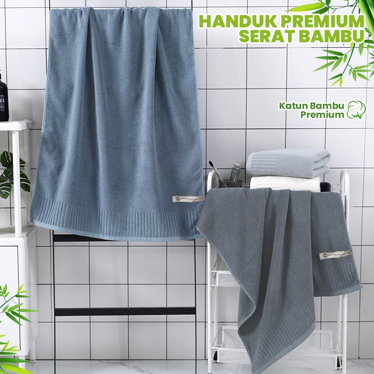 Jual Handuk Mandi Premium Hotel Halus Lembut Tebal Size Jumbo 70x140cm ...