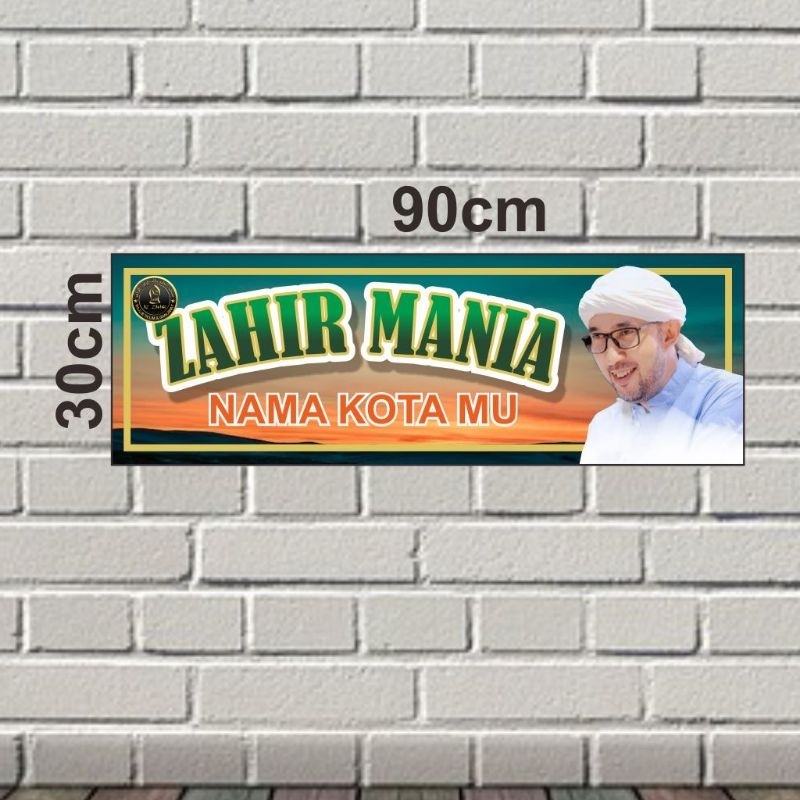 Jual BANNER ZAHIR MANIA DAPAT 3PCS BISA CUSTOM BANNER AZ ZAHIR BANNER ...