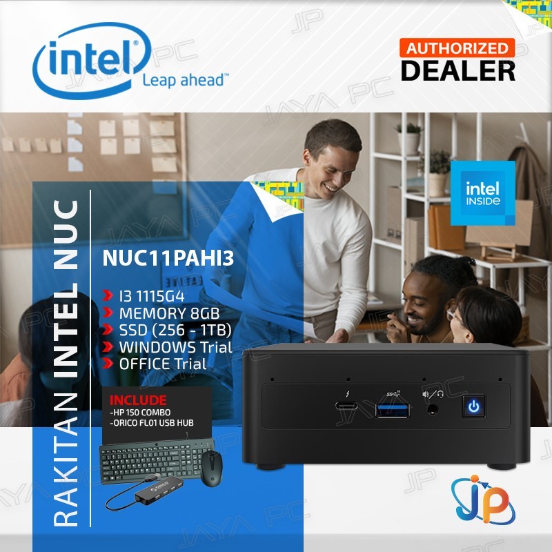 Jual Paket Intel Nuc Mini PC NUC11PAHI3 i3 1115G4/ SSD/ RAM 8GB ...