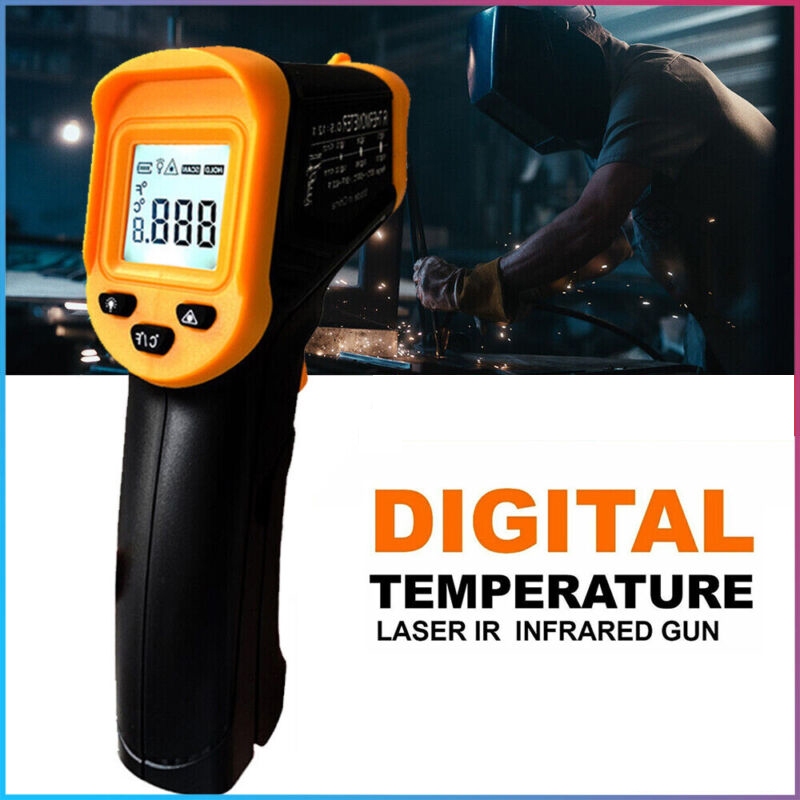 Jual [Wu Ready & COD] Non contact Digital Infrared Thermometer Laser IR ...