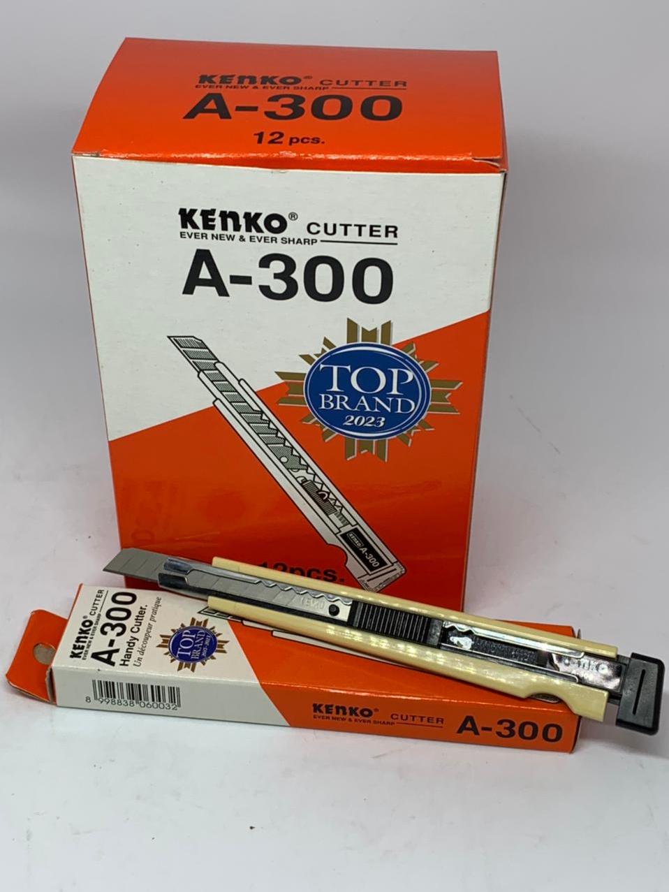 Jual KENKO - Cutter Kecil A-300 Auto Lock - Pcs | Shopee Indonesia