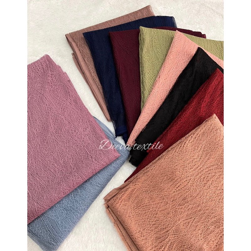 Jual Kain/Bahan Lace Chantily / Chantily potongan / chantily perfanel ...