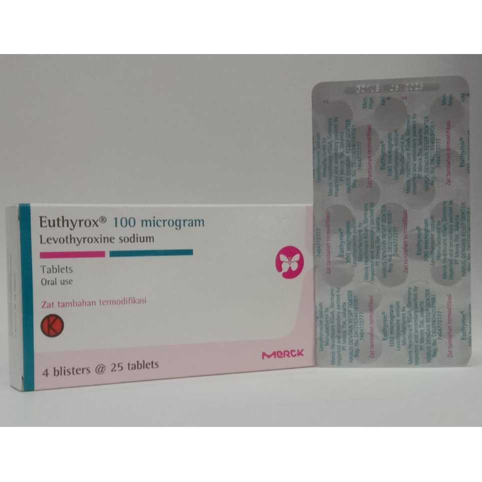 Jual EUTHYROX 100MCG 1 BLISTER ISI 25 TABLET | Shopee Indonesia