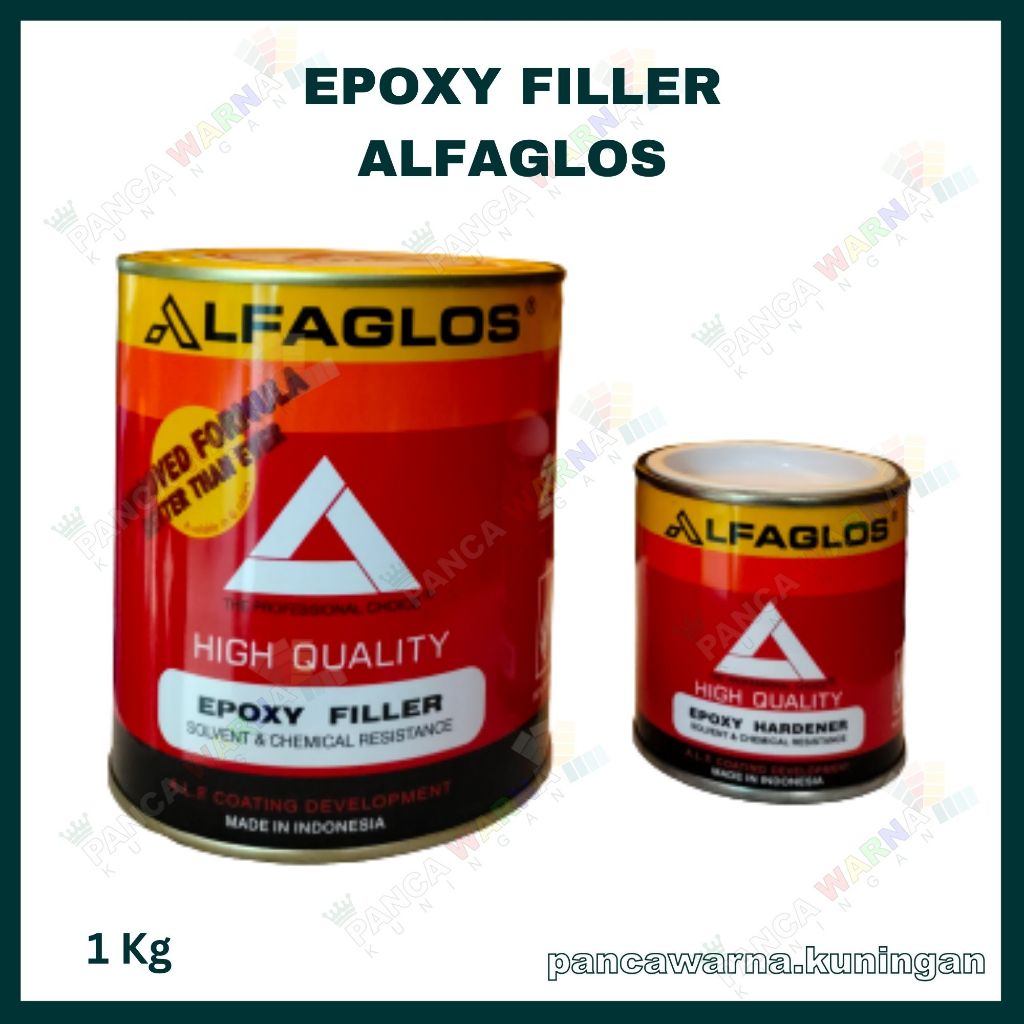 Jual EPOXY FILLER ALFAGLOS + HARDENER - WARNA ABU-ABU / 1Kg | Shopee ...