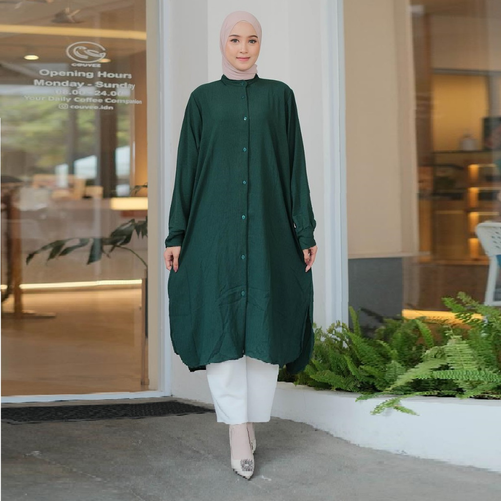 Jual MOLLY LONG TUNIK JUMBO ADEM PREMIUM FIT XL XXL-XXXL XXXXL TEKSTUR ...