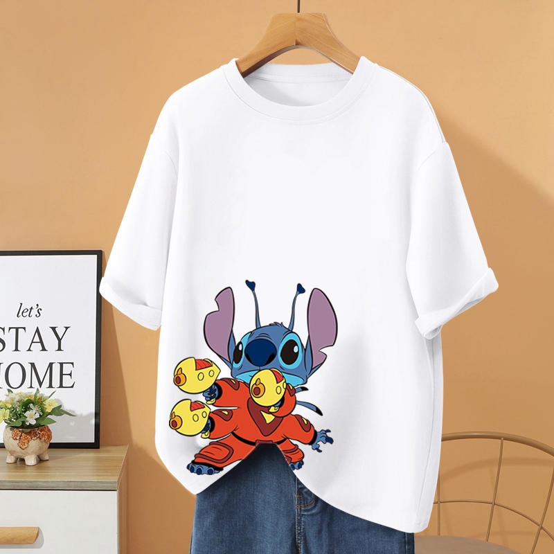 Jual Kaos Stitch Dewasa Wanita Unisex Cotton Lengan Pendek Premium ...