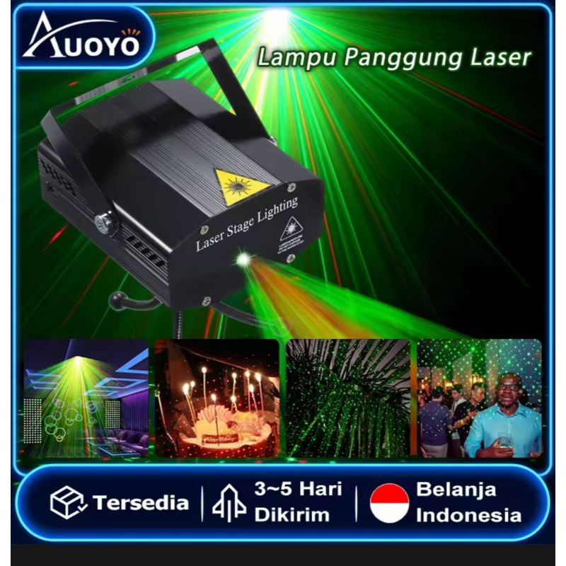 Jual Auoyo Lampu Disco Laser Lampu Sorot Panggung Mini Laser Stage ...