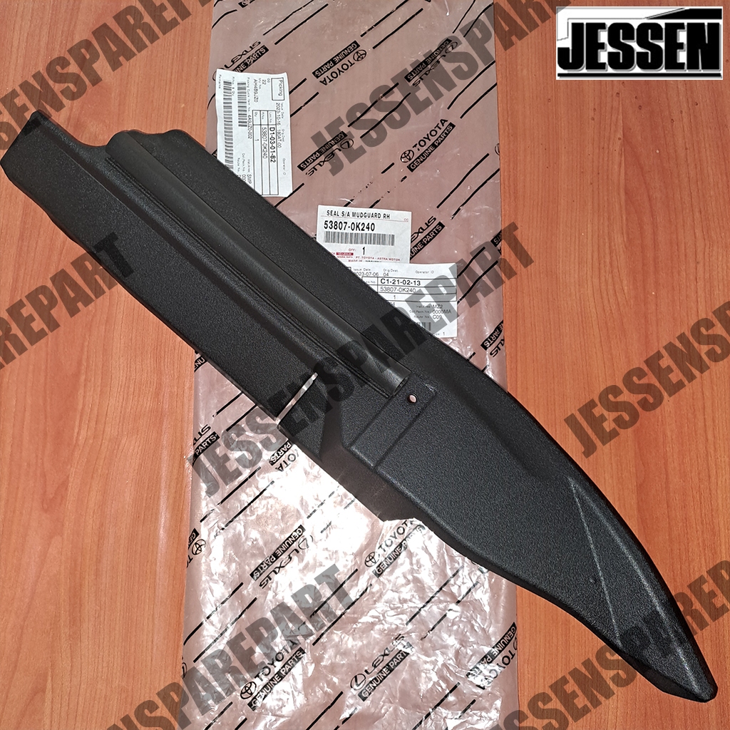 Jual Cover Kap Samping mesin Mud Guard Depan kanan Fortuner 53807-0K240 ...