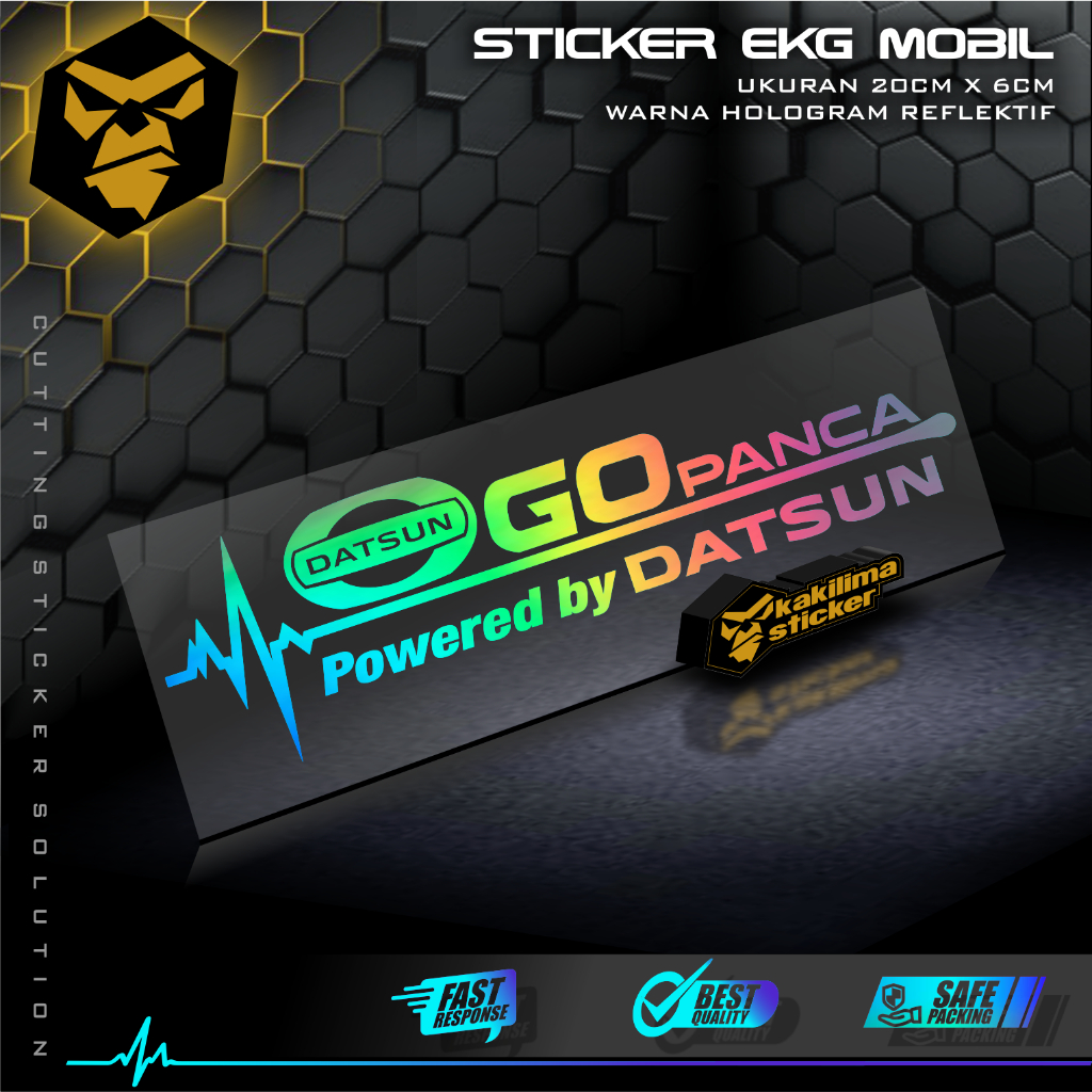 Jual Sticker EKG Logo Mobil Datsun Go, Go+, Go Panca, Cross. Sticker ...