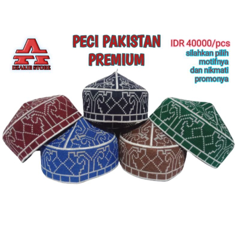 Jual Peci Kopyah Pakistan Original Songkok Hitam | Shopee Indonesia