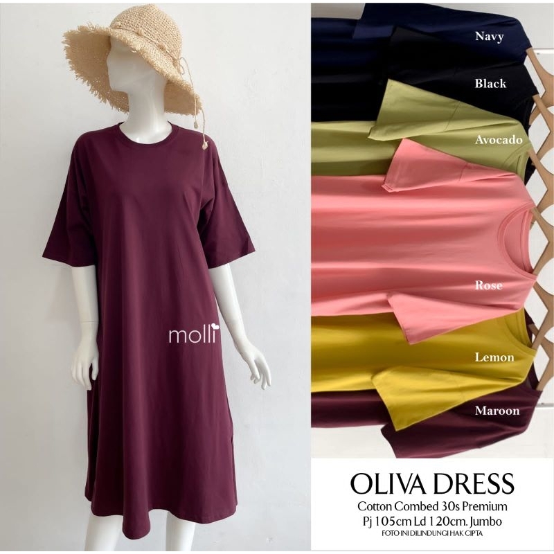 Jual Moca Oliva Dress Kaos 120 Molli Mli Meong Solo Shopee Indonesia