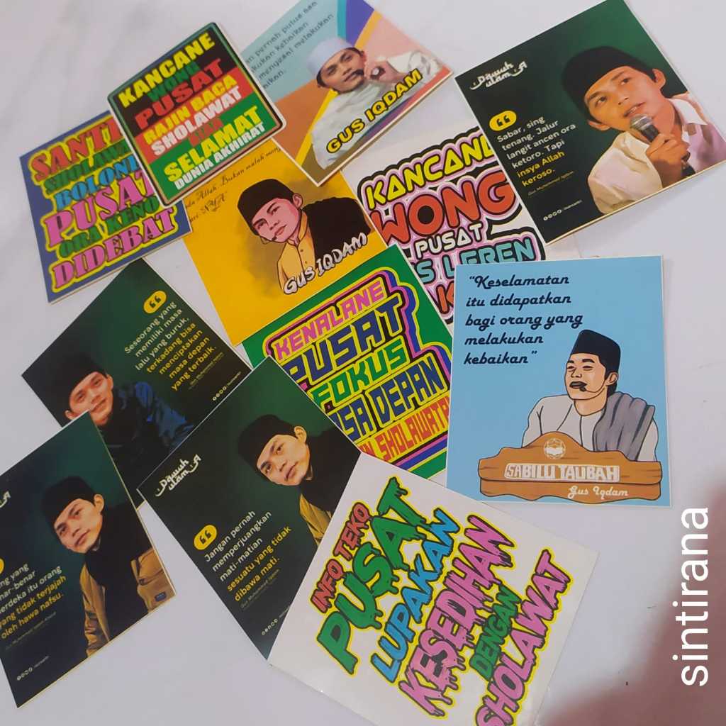 Jual Stiker Sholawat KANCANE WONG Pusat Quote Gus Iqdam | Shopee Indonesia