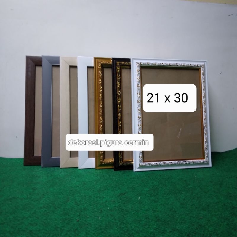 Jual Bingkai Foto A4 (21×30cm) PAKAI KACA minimalis GLOSIR / pigura ...