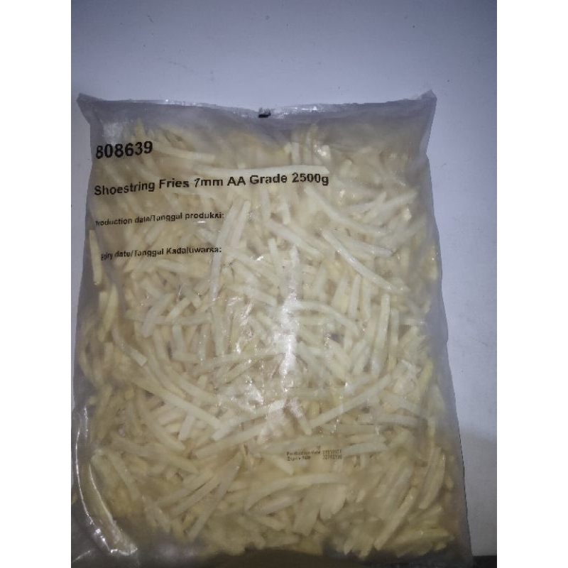 Jual FRENCH FRIES KENTANG SHOESTRING CUT 7 MM GRADE AVIKO 2500 GRAM/2,5 ...