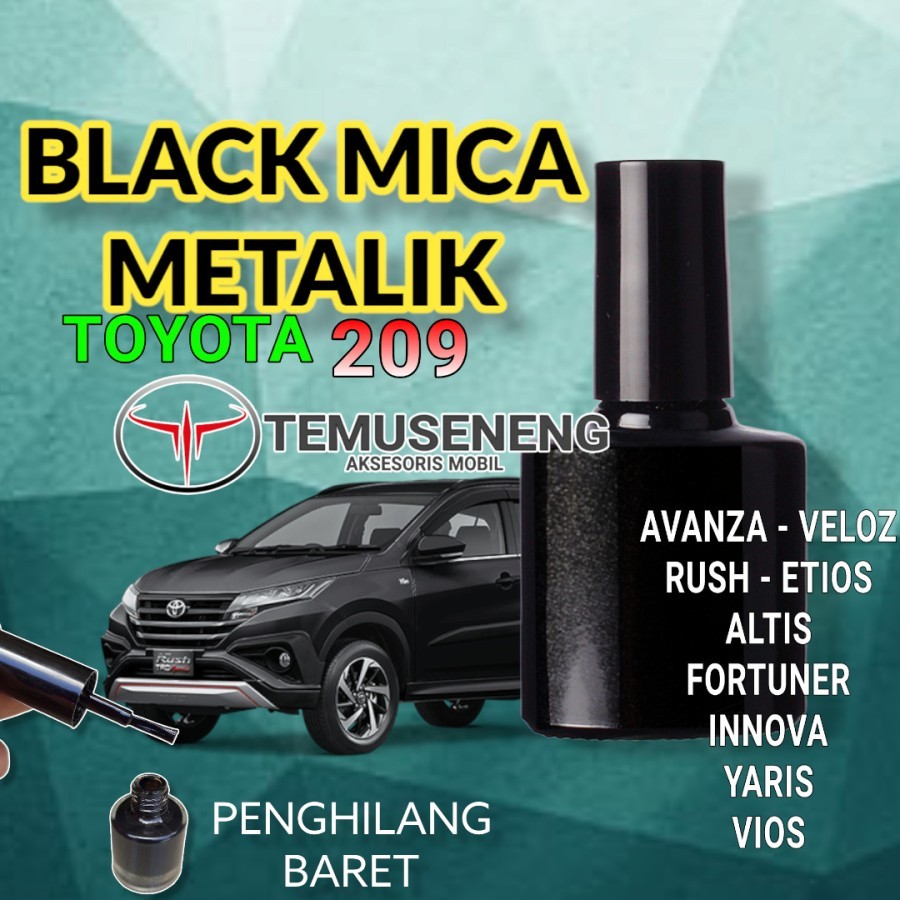 Jual Cat Black Mica 209 Metalik Hitam Metallic Penghilang Baret Noda ...
