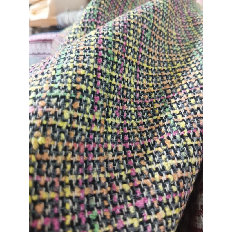 Jual KAIN BAHAN TWEED AKRILIK RAINBOW COLOUR LIMITED | Shopee Indonesia