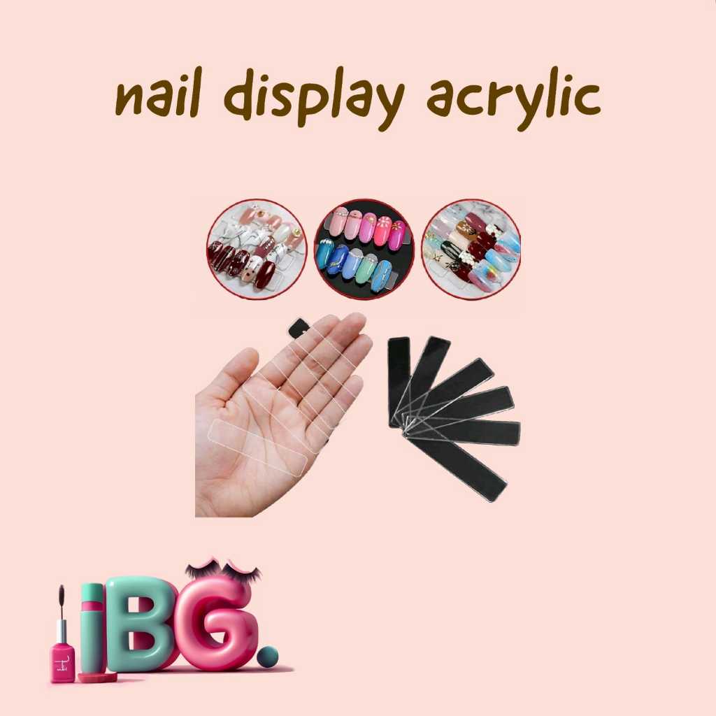 Jual Stand Display Kuku Palsu Akrilik / Nail Display Acrylic / Display ...