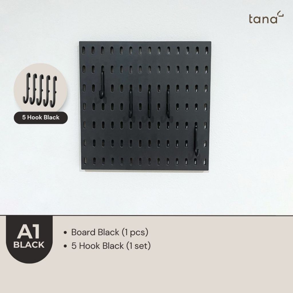 Jual PAKET DIY Pegboard Dinding/Papan Lubang/Rak Gantung Rumah Dapur ...