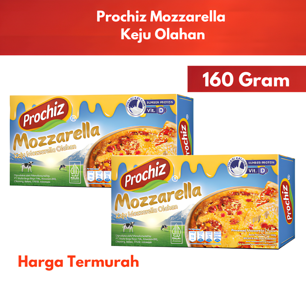 Jual Prochiz Mozzarella Keju Olahan 160 Gram | Shopee Indonesia