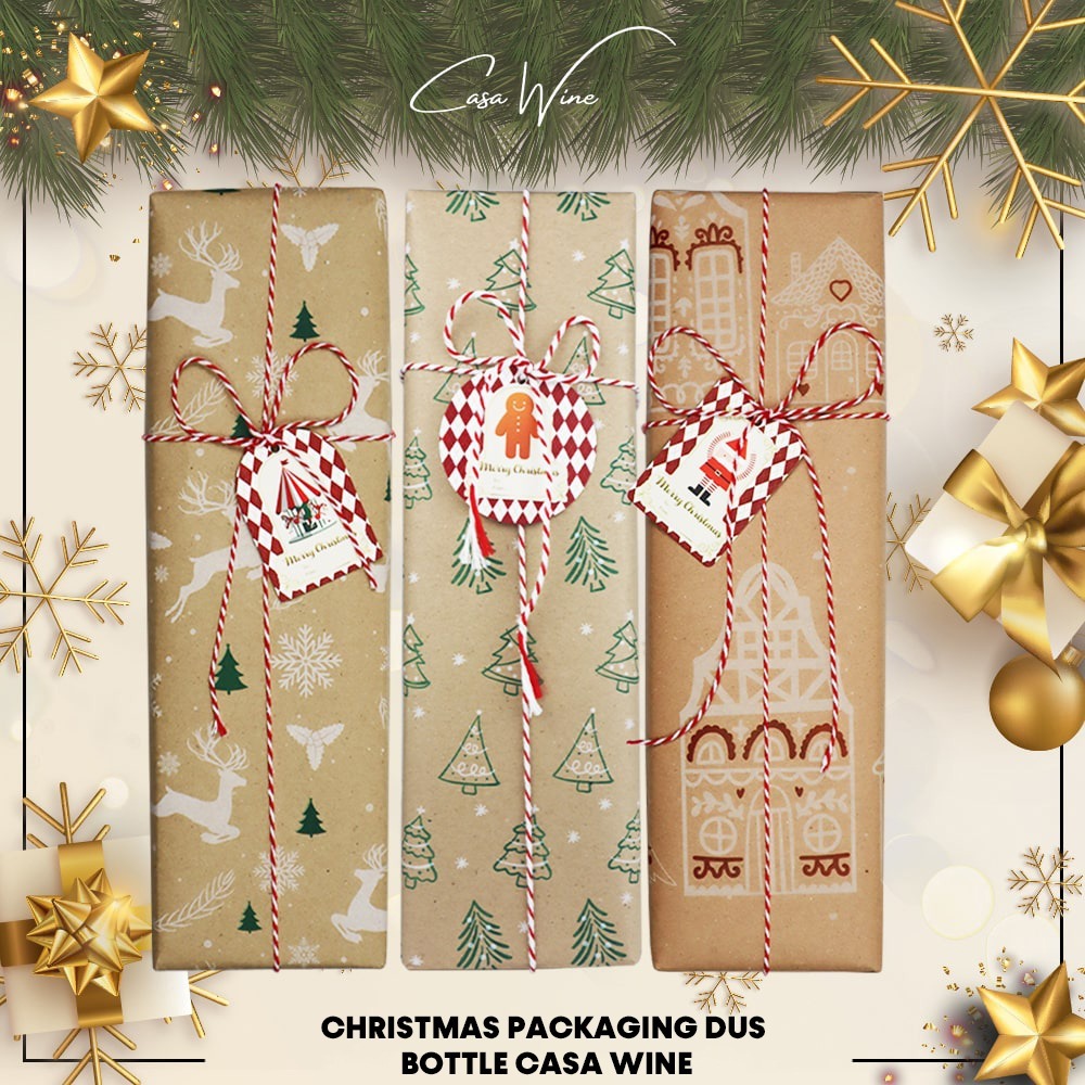 Jual Hampers Christmas Packaging Dus Bottle Casa Wine | Shopee Indonesia