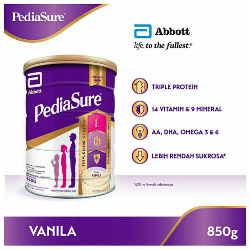 Jual Pediasure Triplesure Vanila/Madu/Cokelat/Classic Milky 200g / 400g / 850g | Shopee Indonesia