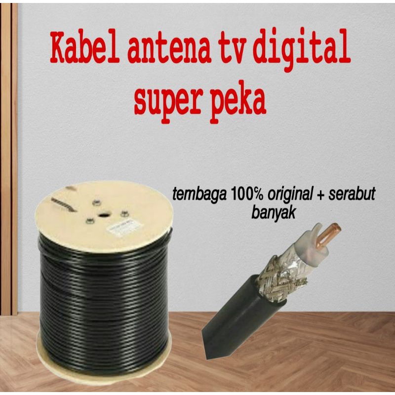 Jual Kabel antena tv digital cocok untuk tv dan cctv | Shopee Indonesia