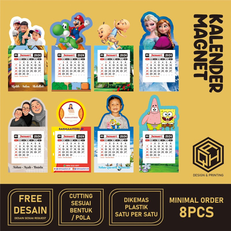 Jual KALENDER MINI MAGNET | Shopee Indonesia