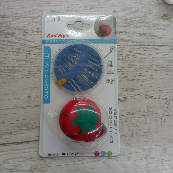 Jual Set Jarum dan Tempat Jarum/PIN CUSHION Bantal Jarum Pentul Jahit ...