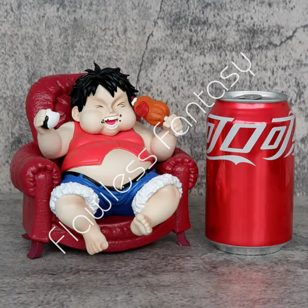 Jual One Piece Fat Luffy Sanji Roronoa Zoro Gendut Chubby Gemuk Duduk ...