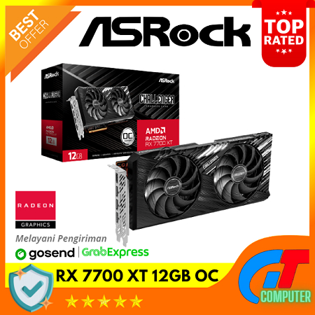 Jual VGA ASRock Radeon RX 7700 XT 12GB Challenger OC GDDR6 | Shopee ...