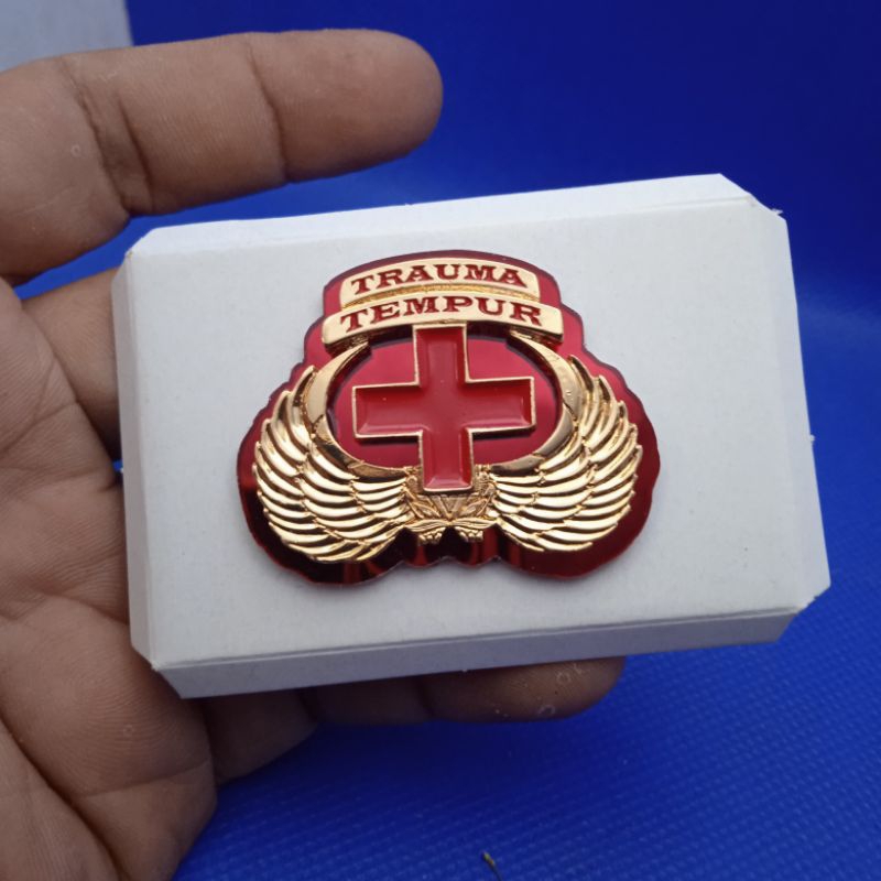 Jual brevet wing trauma tempur dasar akrilik mika | Shopee Indonesia
