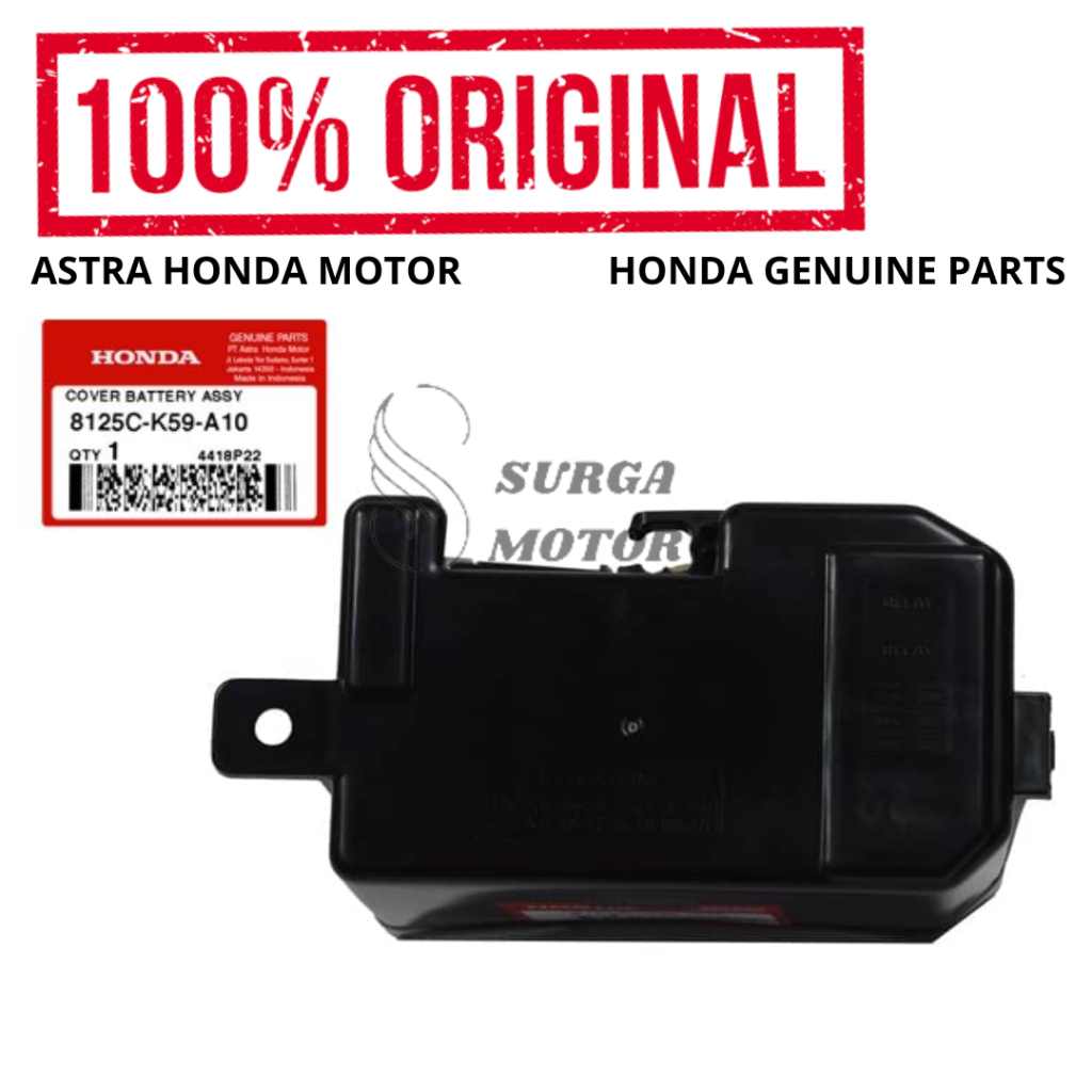 Jual Cover Battery Tutup Aki Accu Vario 125 150 eSP LED Original Honda ...