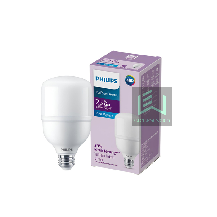 Jual Philips LED Trueforce 25 Watt Putih Lampu Tforce T Force Essential Ess 25W 25Watt W ...