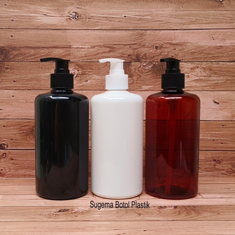 Jual Botol Pump 500 Ml Pet Hand Soap Lotion Sabun 500ml Hitam Glossy Pet Tebal Neck 28 / Botol ...