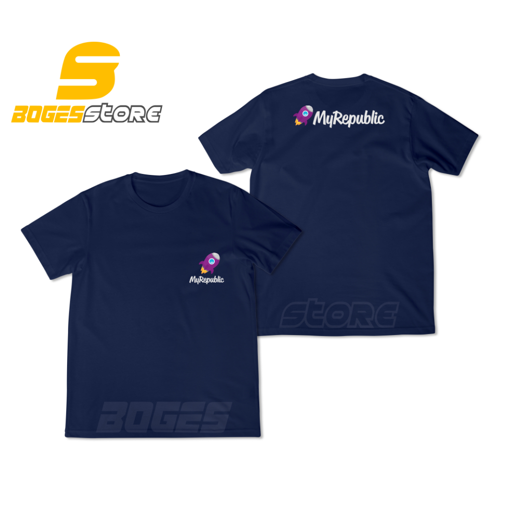 Jual Kaos Kaos Perusahaan Internet My Republic Unisex Bahan Cotton ...