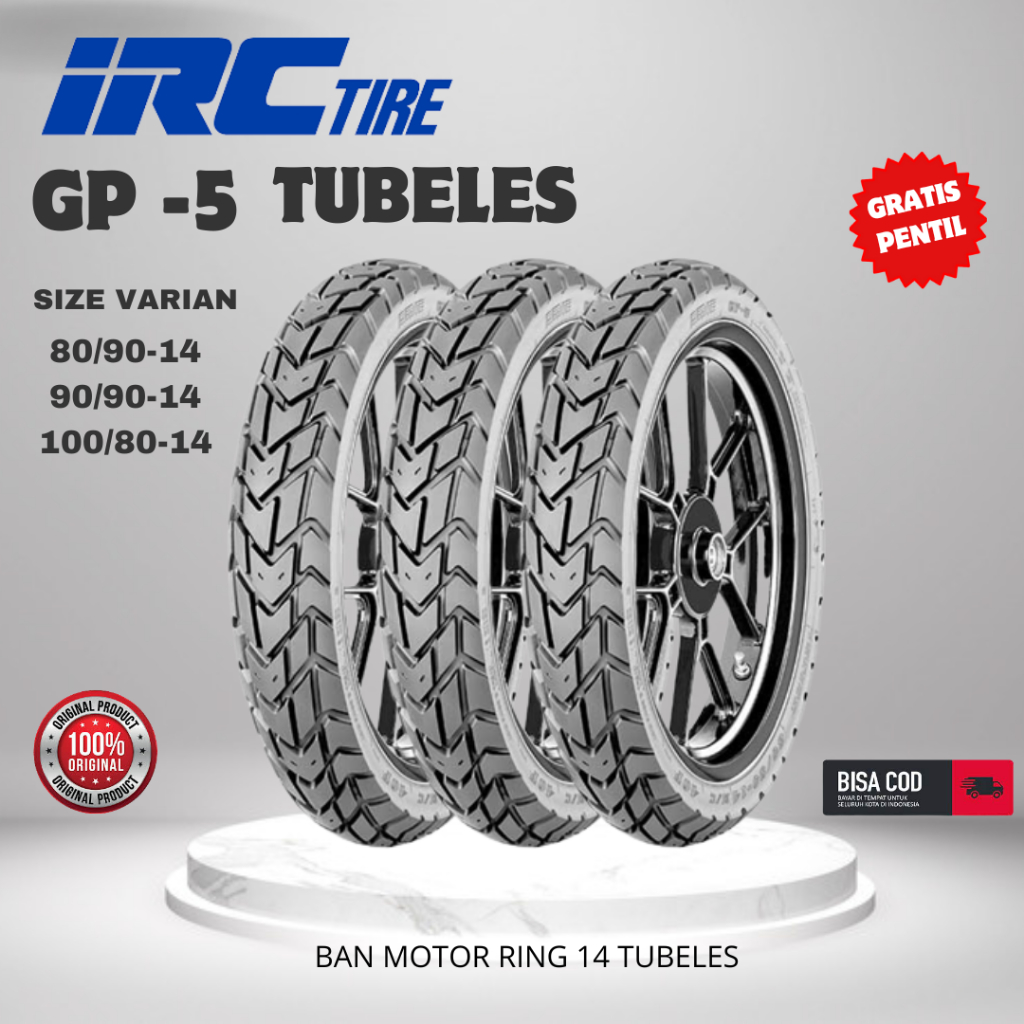 Jual BAN TUBLES IRC GP 5 ( 80/90-14 ), ( 90/90-14 ), ( 100/80-14 ...