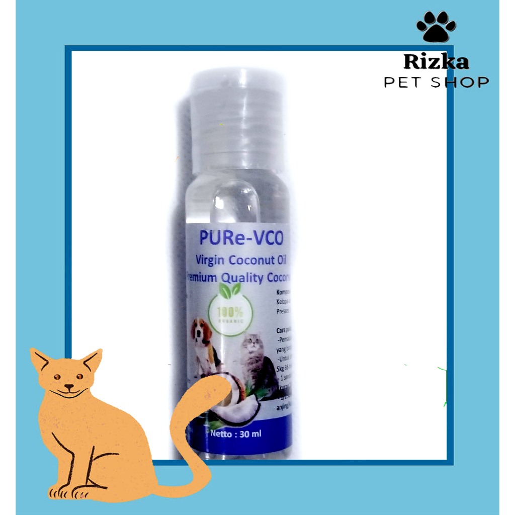 Jual VCO Pet, Virgin Coconut Oil untuk hewan 30ml | Shopee Indonesia