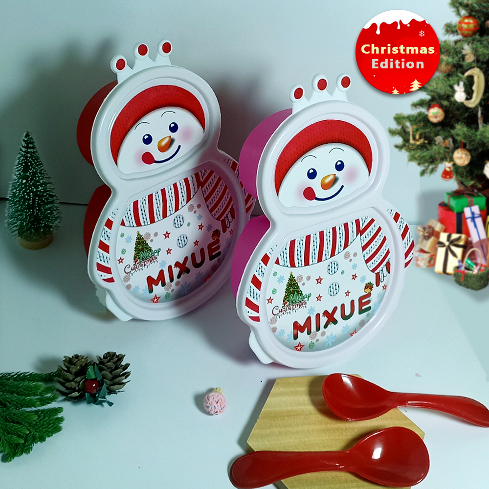 Jual 6 Pcs Christmas Edition Cheerful Mixue Bento Kotak Bekal Praktis ...