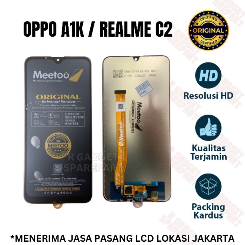 Jual LCD OPPO A1K / REALME C2 FULLSET ORIGINAL MEETOO QUALITY LCD ...