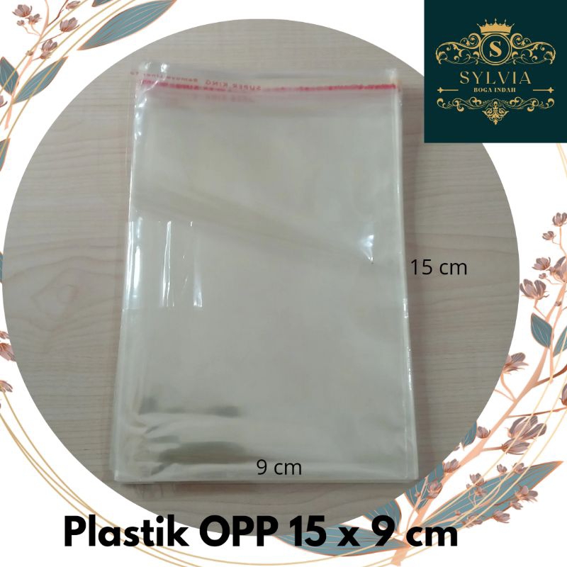 Jual [ 100 Lembar ] Plastik OPP Lem / Plastik Kemasan 15 x 9 cm ...