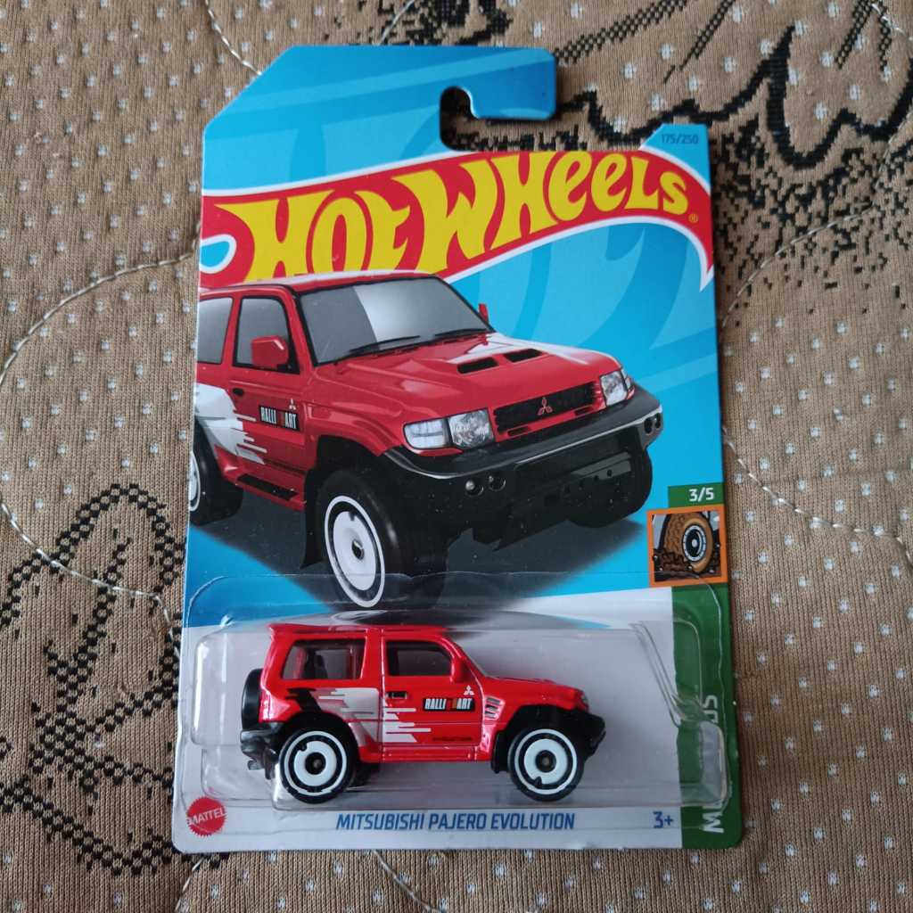Jual Hot Wheels Mitsubishi Pajero Evolution merah | Shopee Indonesia