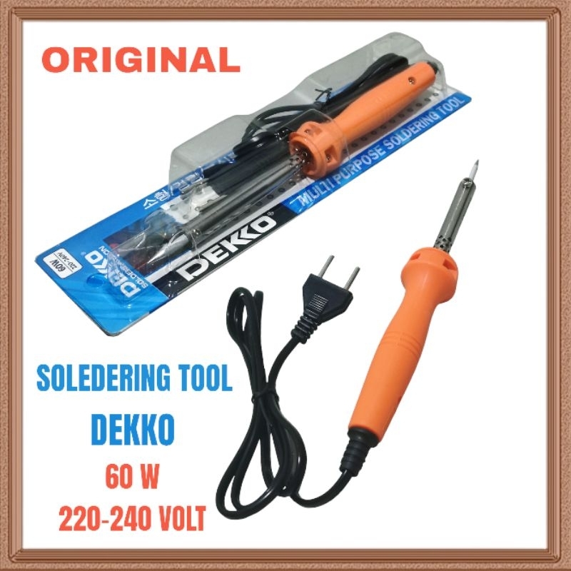 Jual SOLDER DEKKO 60 WATT SOLDER DEKKO 60 WATT ORIGINAL | Shopee Indonesia