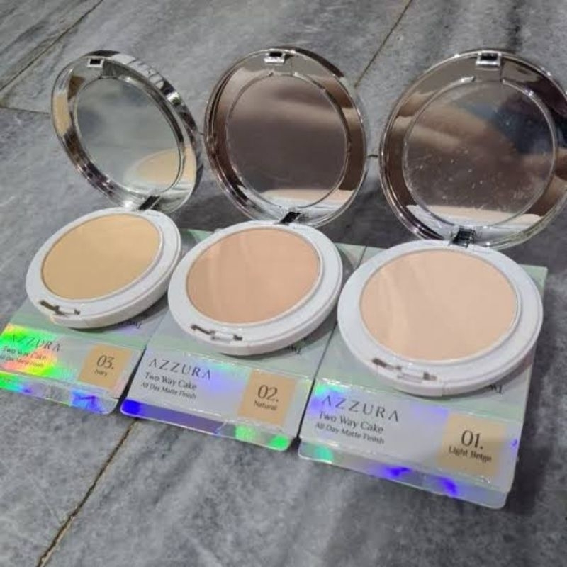 Jual bedak azzura two way cake | Shopee Indonesia