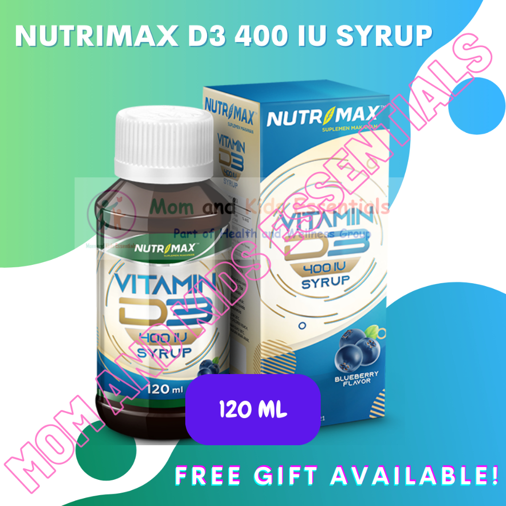 Jual NUTRIMAX D3 400 IU SYRUP 120 ML VITAMIN D3 400 IU SYRUP | Shopee ...