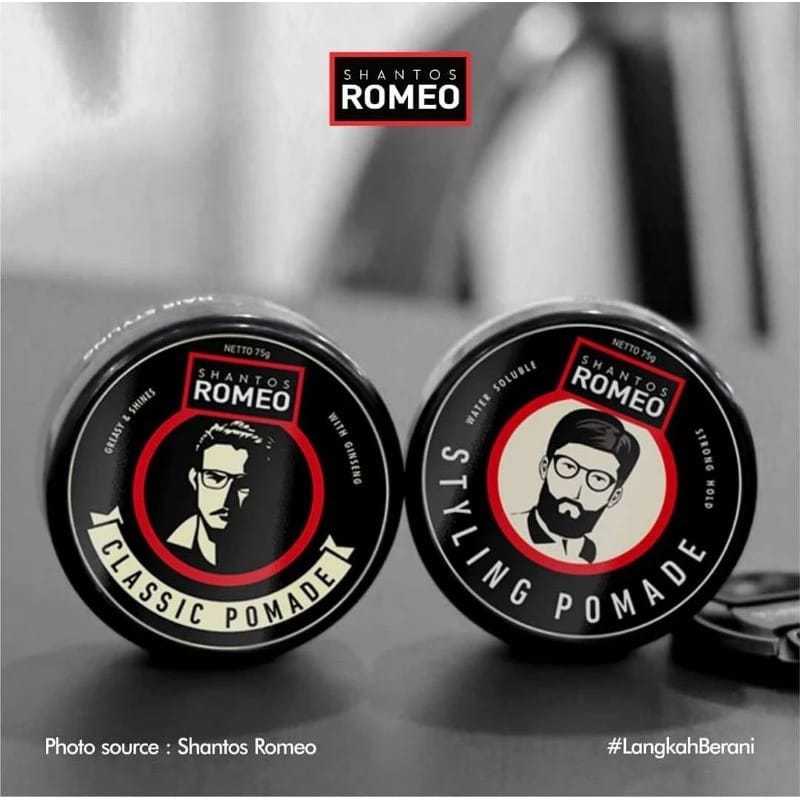Jual Shantos ROMEO Classic Pomade 75gr I Minyak Rambut I Oil Based ...