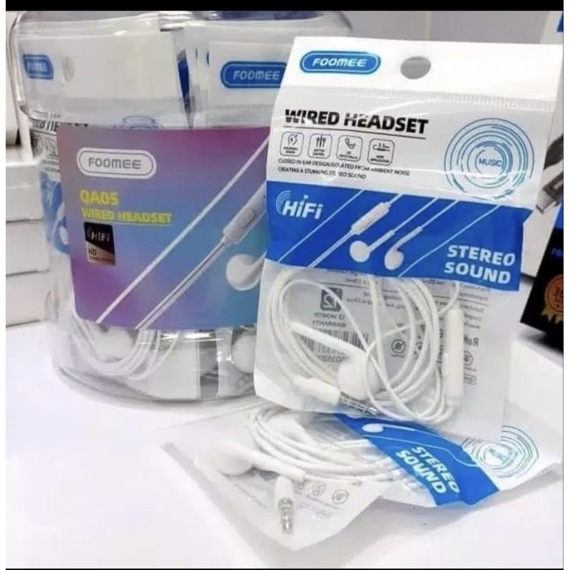 Jual headsed foomee || earphone foomee || hetset | Shopee Indonesia