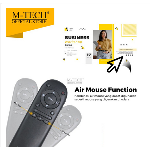 Jual M-TECH LASER POINTER MT-02 / MT02 with Mouse Function Wireless ...