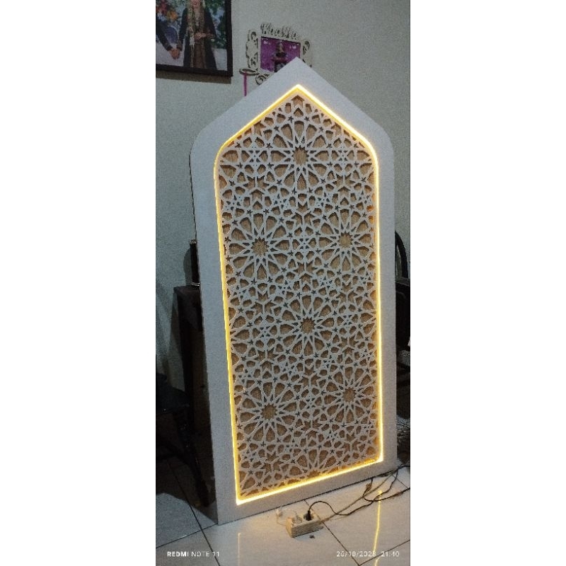 Jual Dekorasi musholah/hiasan tempat ibadah/mihrab musolah | Shopee ...